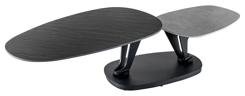 Massive home | Konferenční stolek MOVEMENT GREY 160 CM keramika otočný