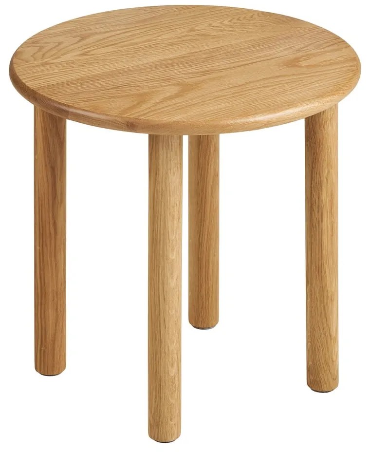 Kulatý odkládací stolek z dubového dřeva ø 40 cm Jena – House Nordic