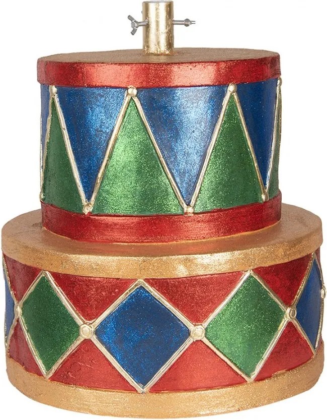 Stojan na vánoční stromek barevné bubny Drum - Ø 40*46 cm