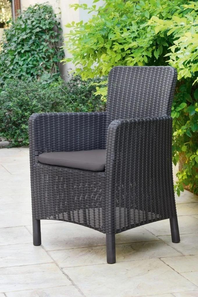 ALLIBERT TRENTON Zahradní židle, 63 x 60 x 85 cm, grafit 17202798