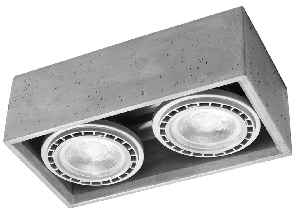 Sollux Lighting Stropní svítidlo QUATRO 2 beton