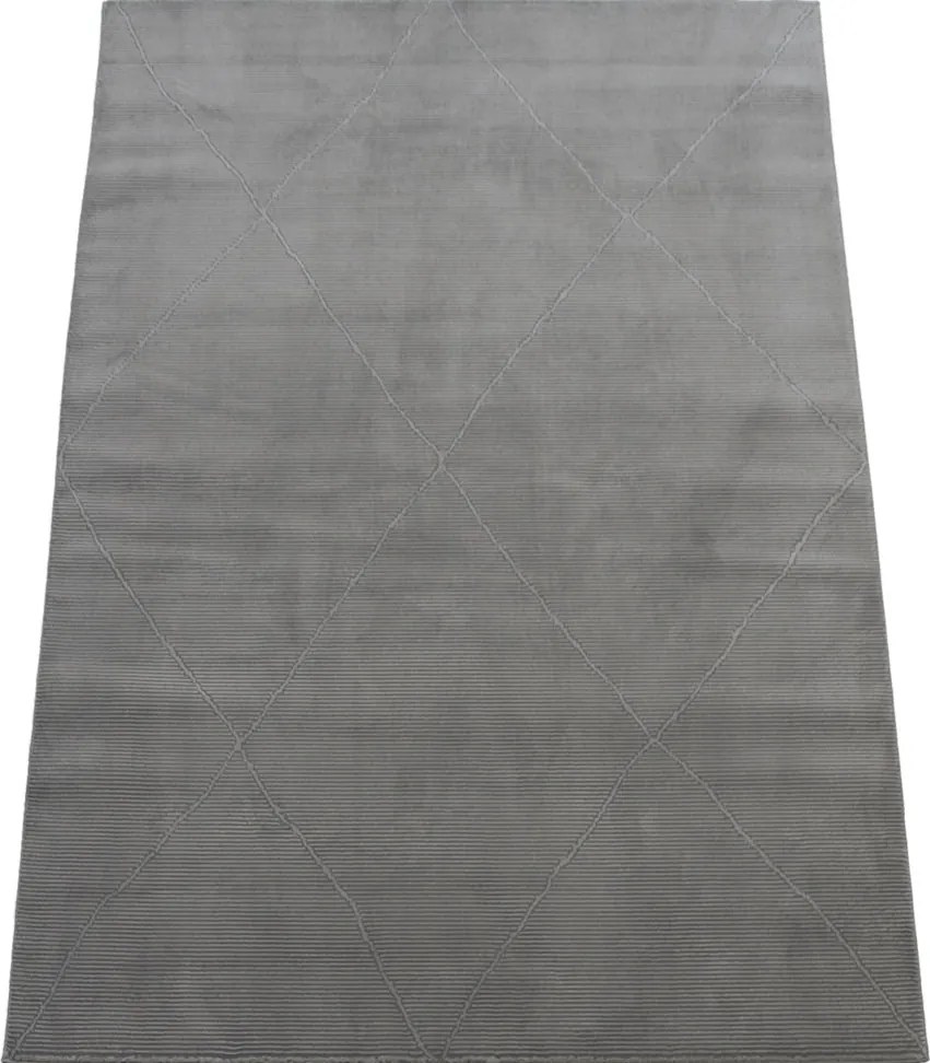 BE Koberec Zurich 1903 GREY - šedý obdélníkový Rozměr: 60x100 cm