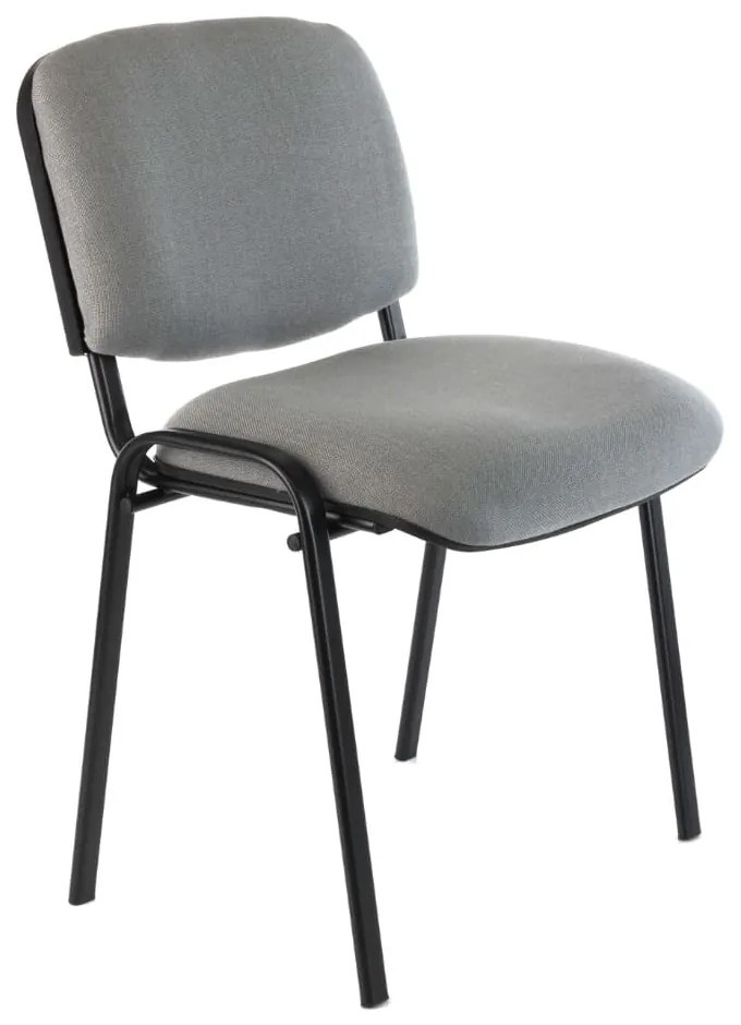 Konferenční židle Viva N, černé nohy, šedá
