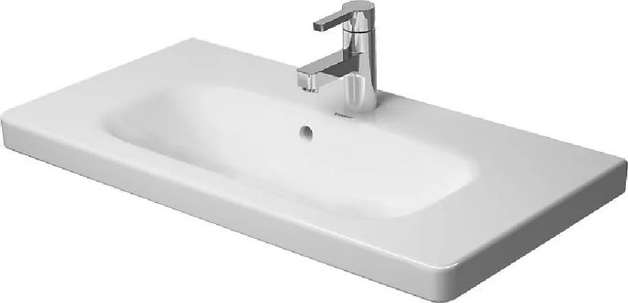 Duravit DuraStyle - Umyvadlo nábytkové Compact, 79x40 cm, s 1 otvorem pro baterii, bílá 2337780000