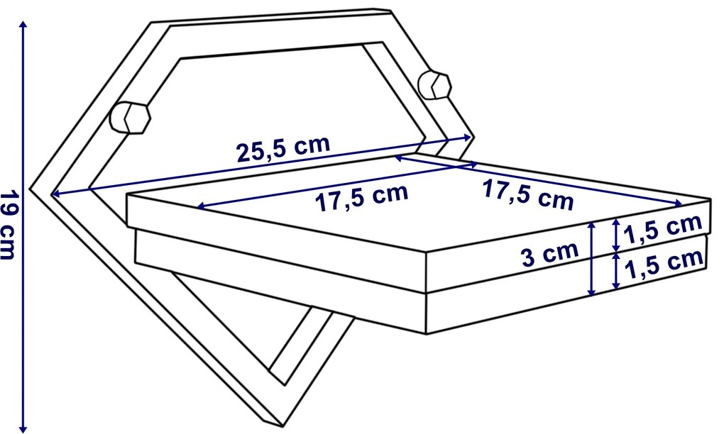 Nástěnný květinový stojan DORON bílý/dub craft
