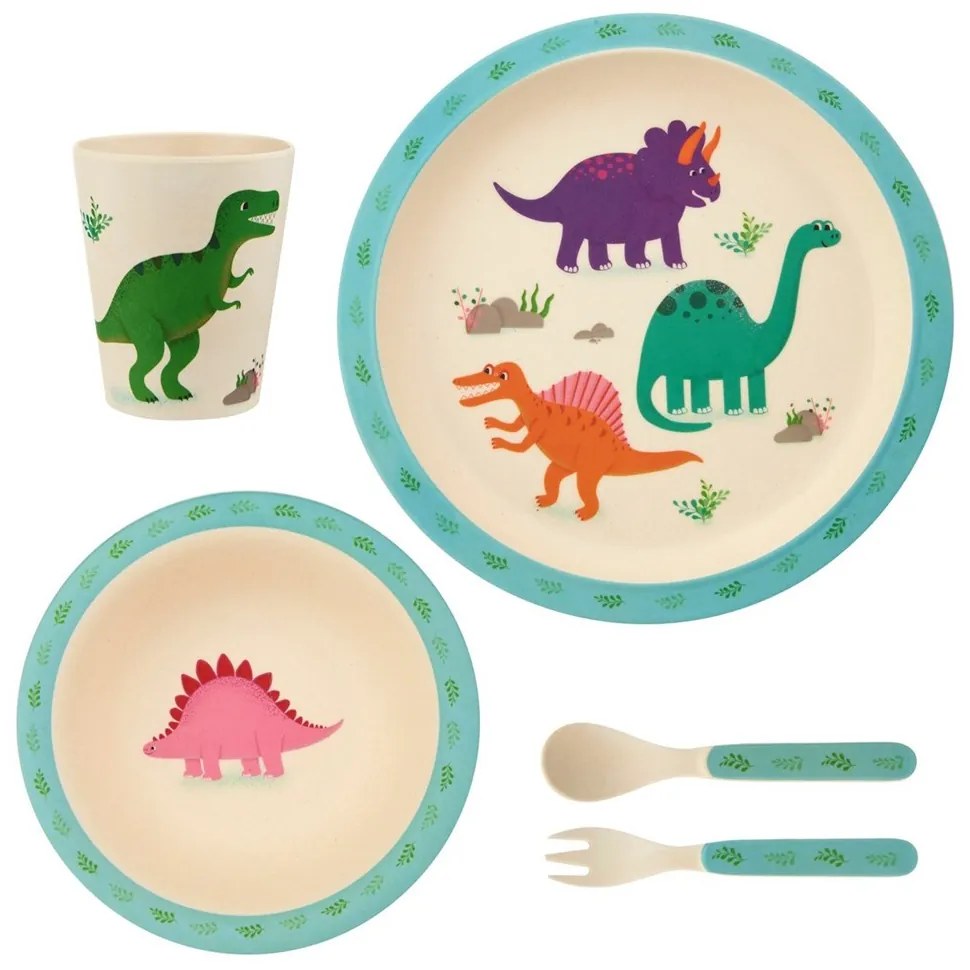 Sass & Belle Dětský jídelní set Dinosaurs