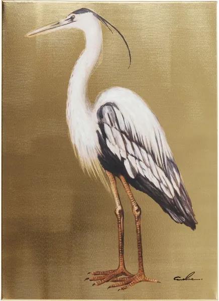 Obraz s ručními tahy Heron Left 70×50 cm