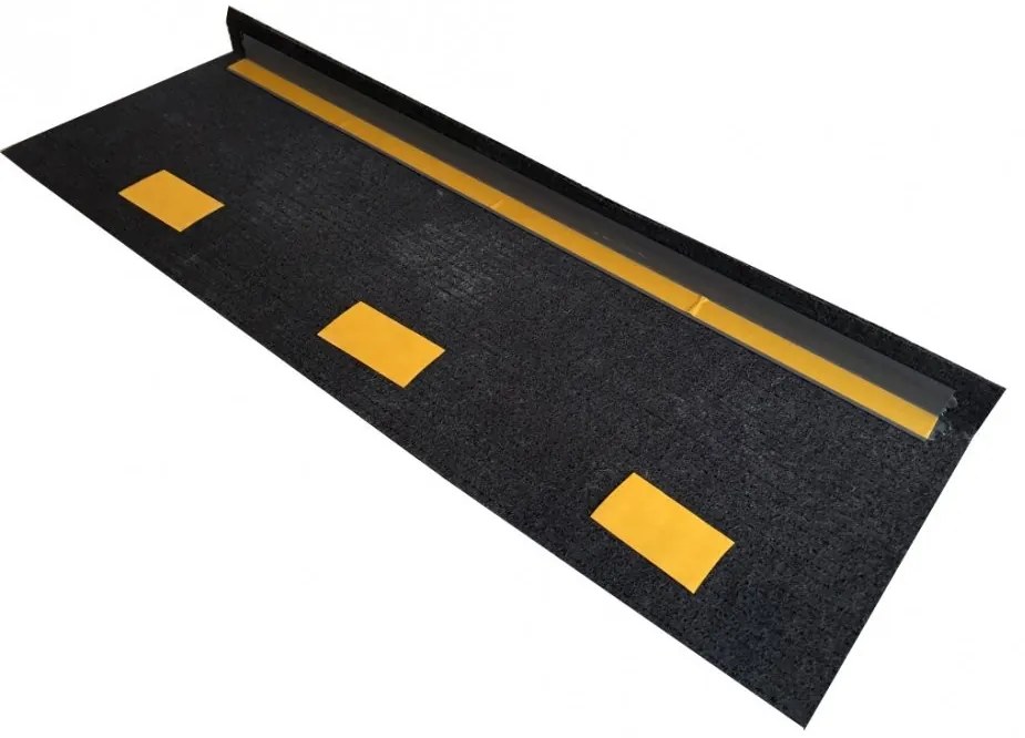 Vopi Nášlapy na schody Quick step antracit obdélník, samolepící - 24x65 obdélník (rozměr včetně ohybu)