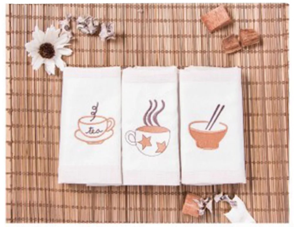 XPOSE® Kuchyňské utěrky TEA - dárkové balení 3 ks 45x70 cm