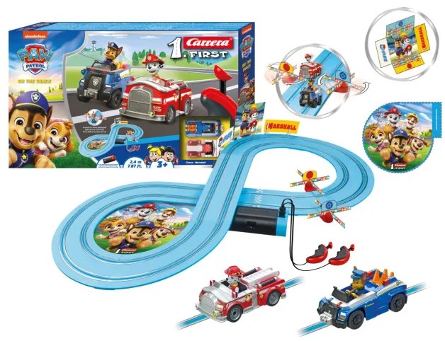 Závodní dráha Carrera First 20063056 Paw Patrol - On the Track 2,4m