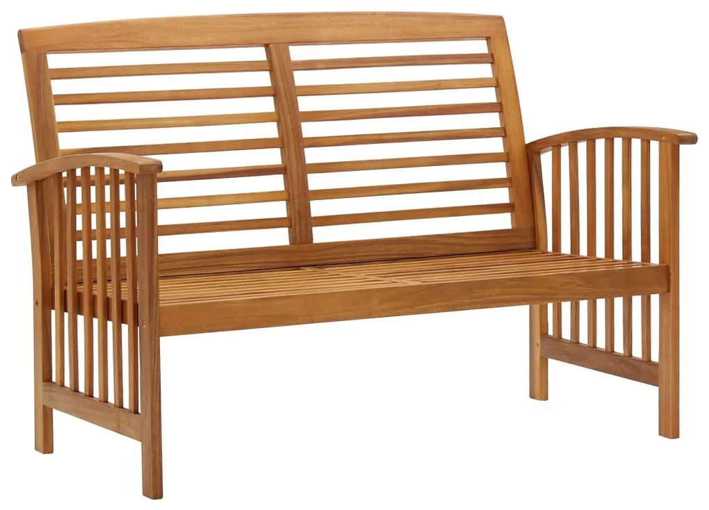 Zahradní lavice 119 cm masivní akáciové dřevo 310259