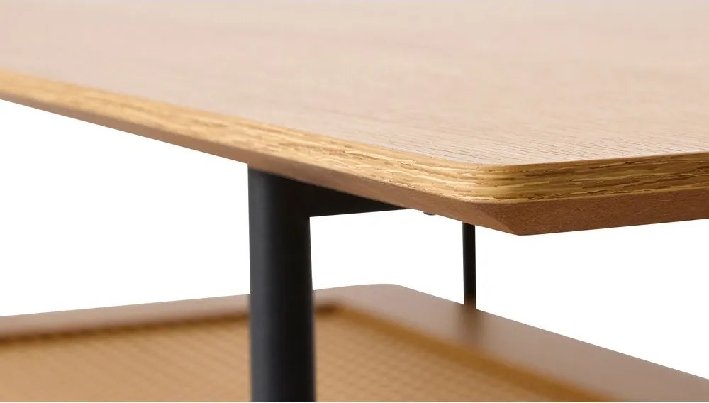 Konferenční stolek v dekoru dubu v přírodní barvě 55x110 cm Pensacola – Unique Furniture