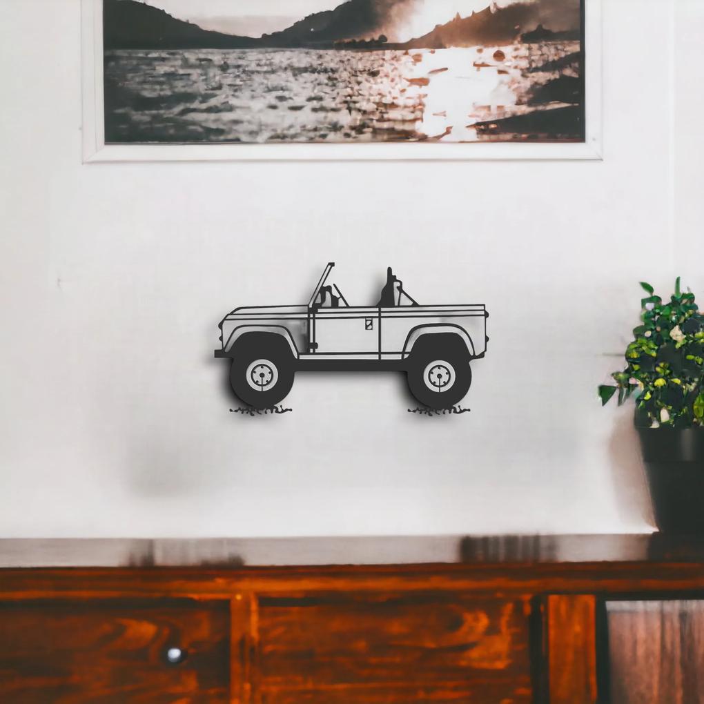 Ford Bronco - kovový obraz na zeď Velikost: 50cm, Barva: Black