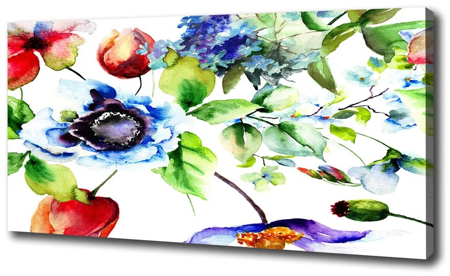 Wallmuralia Moderní fotoobraz canvas na rámu Jarní květiny 100x50 cm