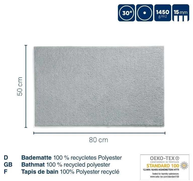 KELA Koupelnová předložka Maja 80x50 cm polyester starorůžová KL-23539