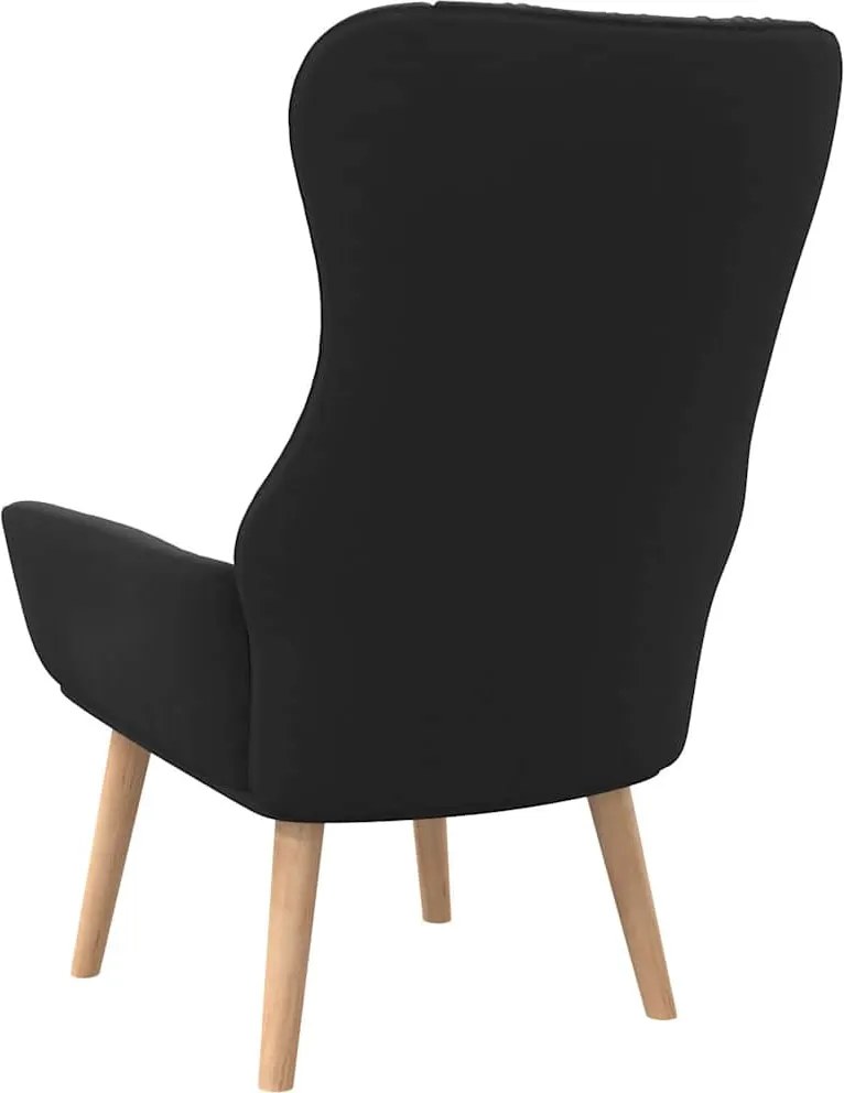 Relaxační židle černá textil 341400