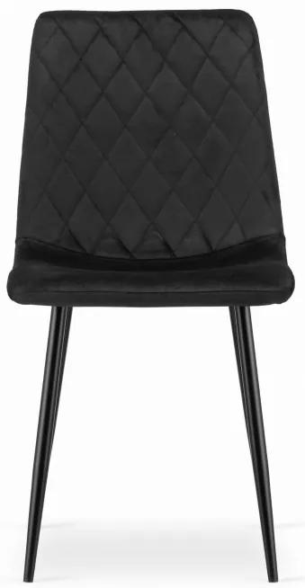 Set dvou jídelních židlí TURIN - černé (2ks)