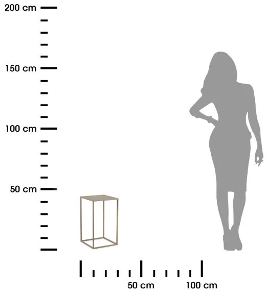 Stojan na květiny 40x24 cm béžová