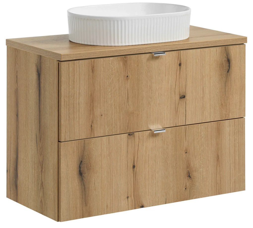 Comad Koupelnová skříňka s deskovým umyvadlem SET-NOA B OAK 80 dub coast evoke