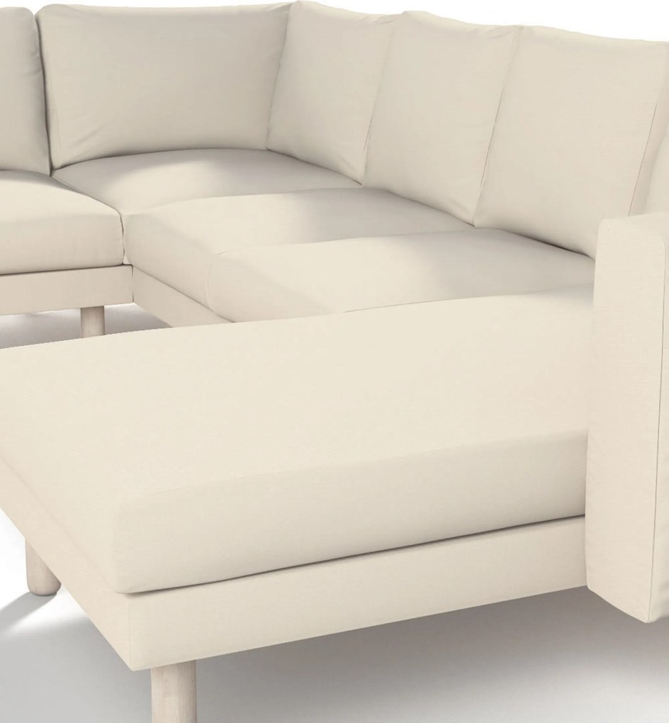 Potah na pohovku IKEA Norsborg rohová, 5-místná se šezlongem barva béžová látka pletený vzor