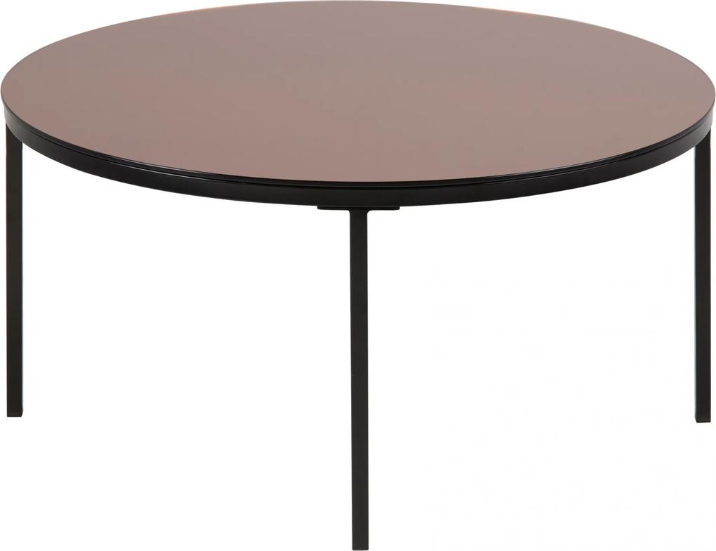 Design Scandinavia Konferenční stolek skleněný Gira, 80 cm