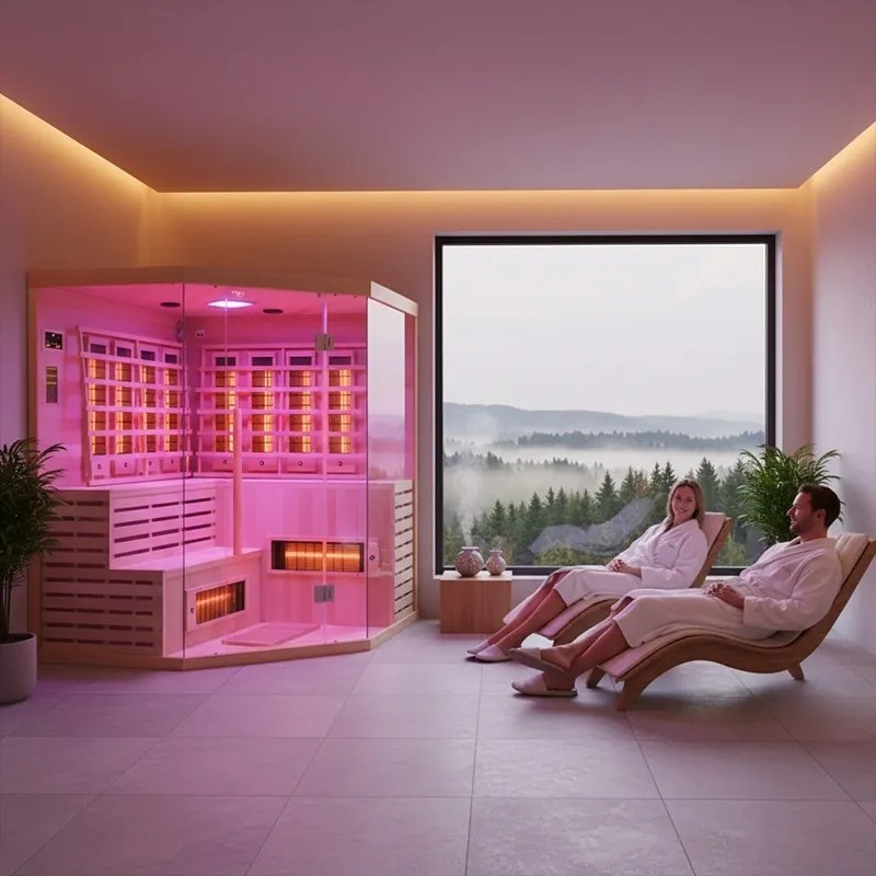 BPS-koupelny Infrasauna Relax HYD-3945 180x180, 5-6 osob