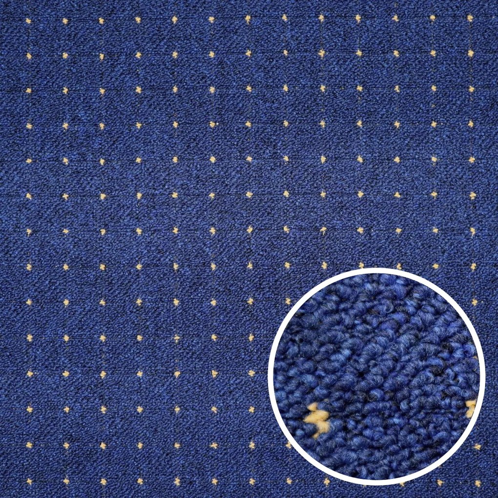 Condor Carpets, Metrážový koberec Udinese modrý - neúčtujeme odřezky z role, na míru, šíře 4m, modrá, filc, chodba / předsíň
