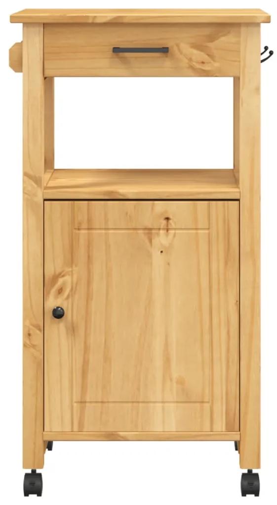 Kuchyňský vozík MONZA 48 x 40 x 90 cm masivní borové dřevo,  376088
