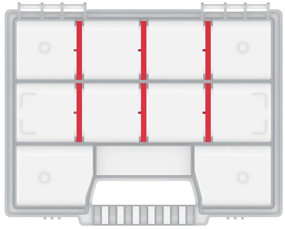 Organizér ZERGOT 19,5 x 15,5 x 3,5 cm červený