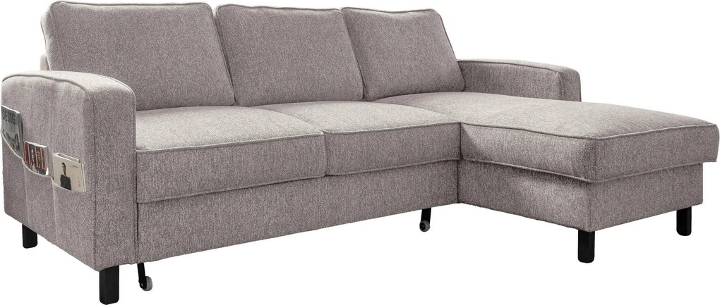 XXXLutz ROHOVÁ SEDAČKA, textil, šedobílá MID.YOU - Sedací soupravy - 001454003206