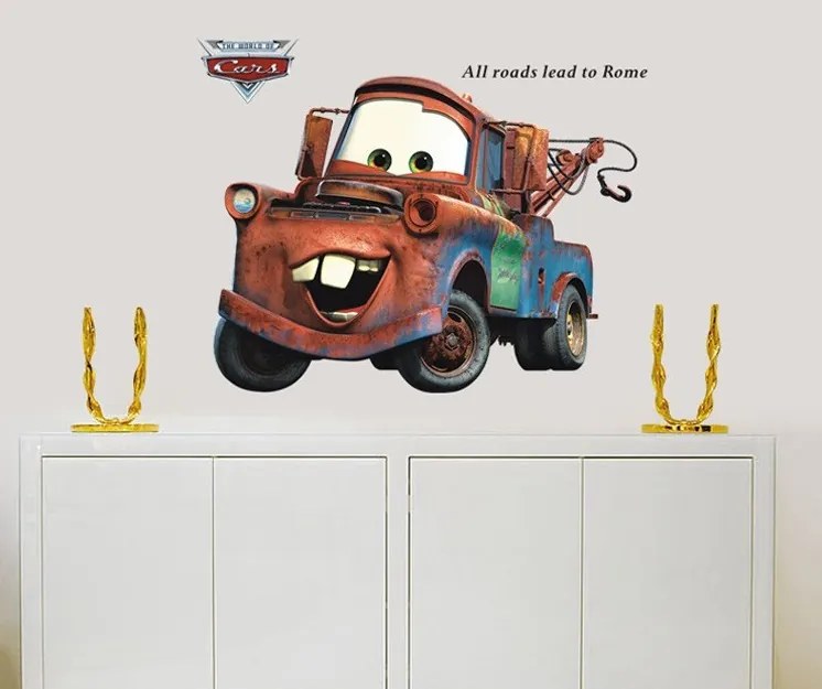 Živá Zeď Samolepka na zeď Burák Auta Cars
