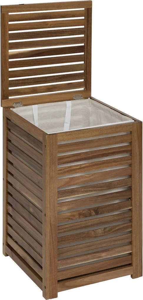 Dřevěný koš na prádlo ACACIA, 65 l