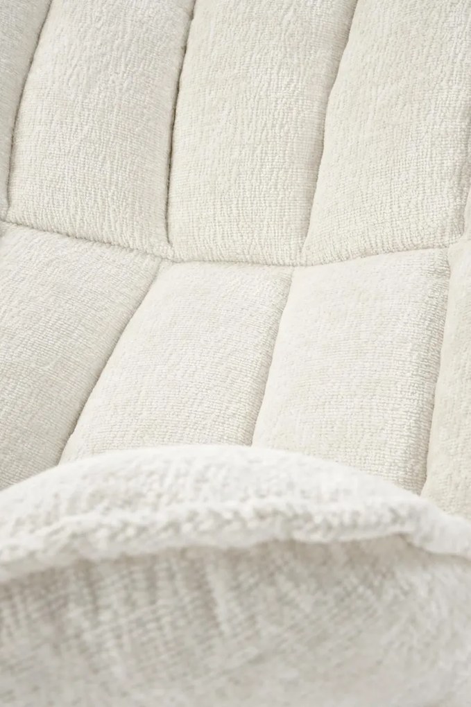 Designové otočné křeslo Fofana krémové