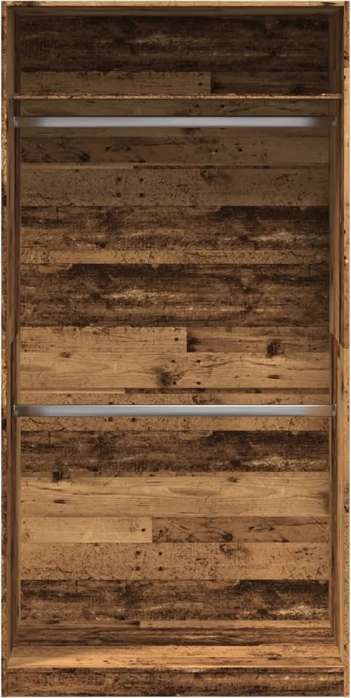 Šatní skříň old wood 100 x 50 x 200 cm kompozitní dřevo 3307808