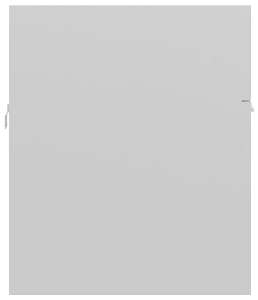 Skříňka pod umyvadlo bílá vysoký lesk 90x38,5x46 cm dřevotříska - Default Title