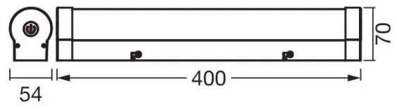 Ledvance - LED Stmívatelné osvětlení zrcadla ORBIS TUBE LED/9W/230V 40 cm IP44