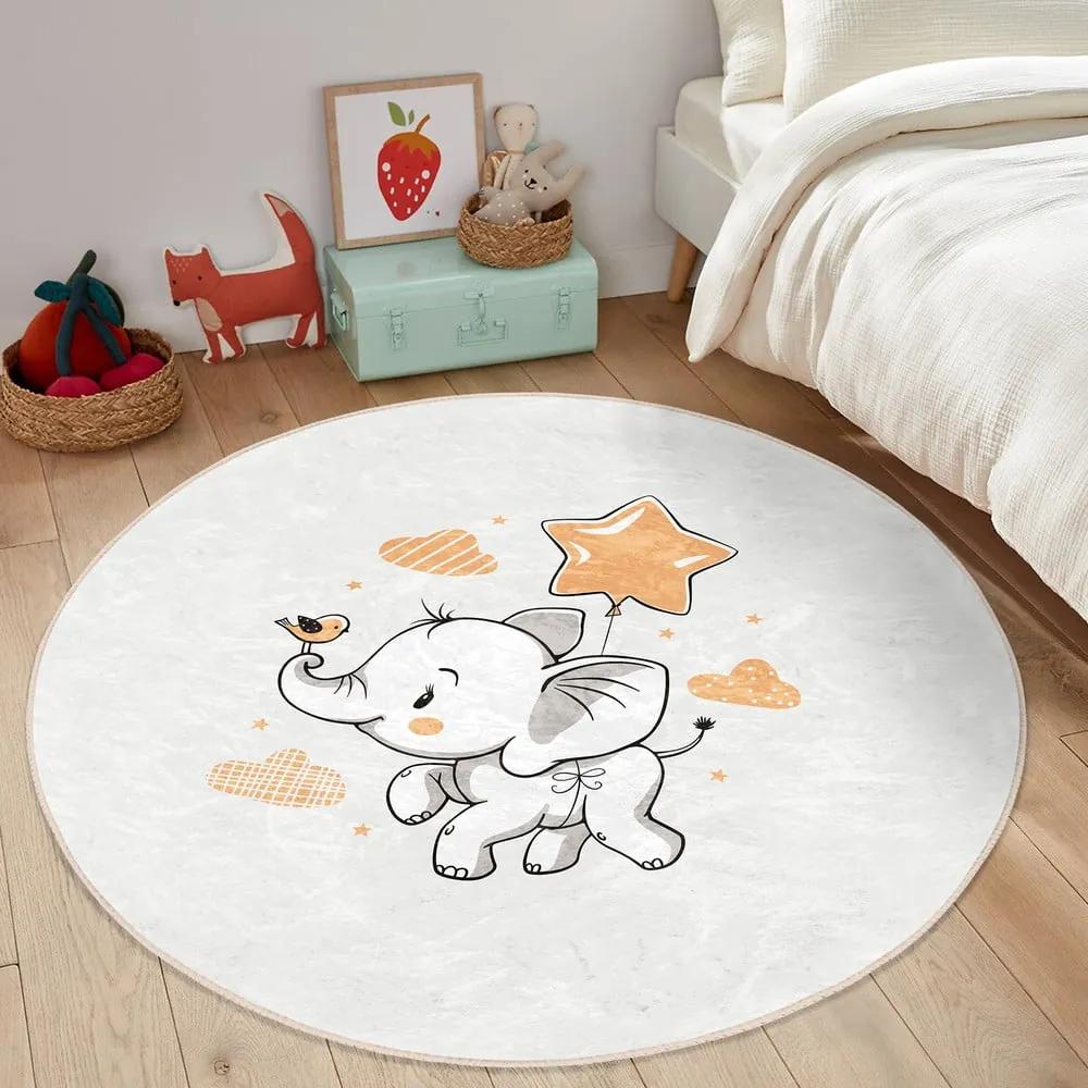 Krémový dětský koberec ø 80 cm Comfort – Mila Home