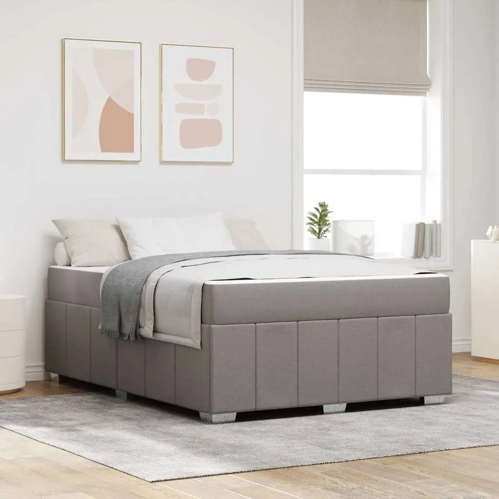 Rám postele Taupe 140 x 200 cm textil 3398290