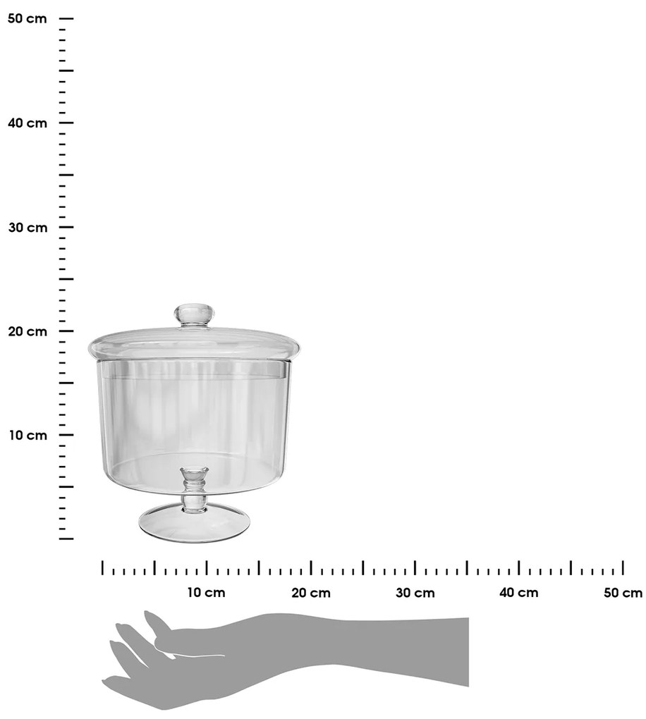 Skleněná nádoba na potraviny Clear Gateaux 1,8l