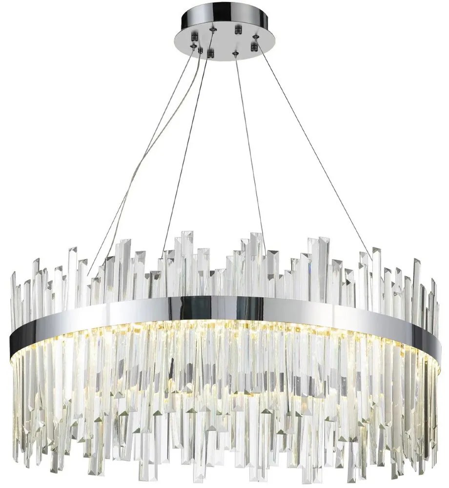 Toolight Toolight, LED stropní svítidlo 60cm, 58W, 4000K, APP1516-CP60, chromová, OSW-03264