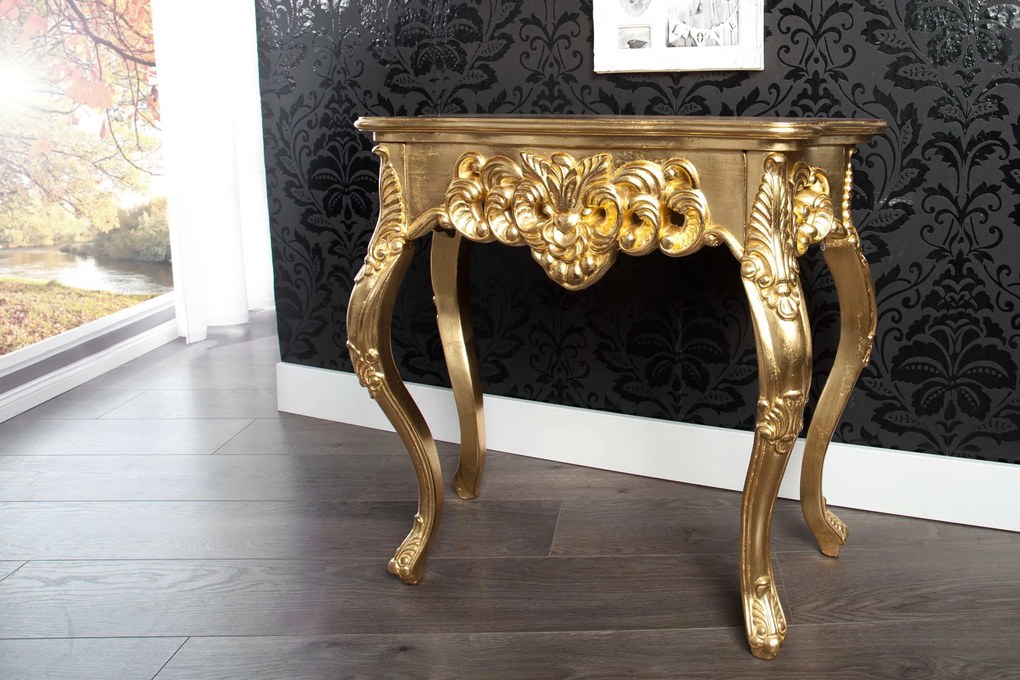 Luxusní toaletní stolek Veneto II zlatý
