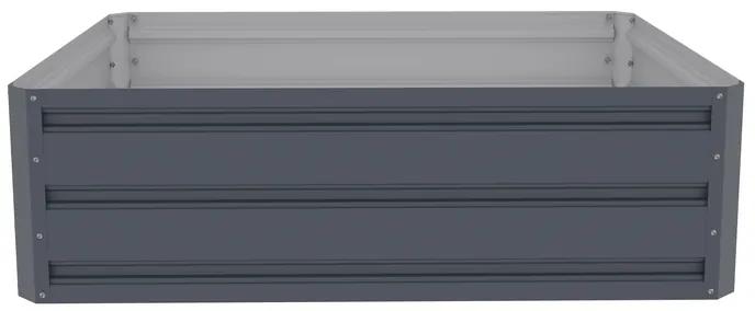 Vyvýšený záhon pozinkovaný plech šedá Rojaplast 60x60 cm