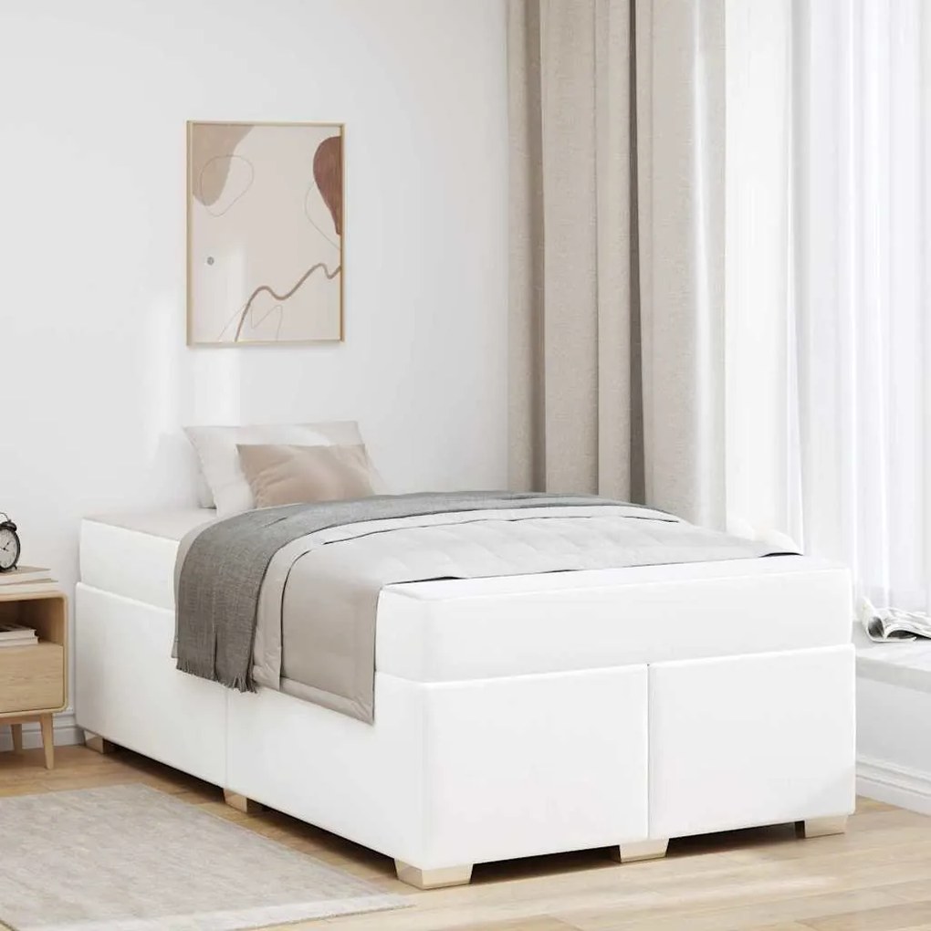 Rám postele Bílá 120 x 200 cm PVC 3399235