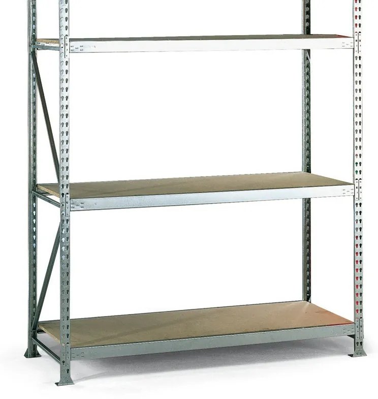 Policový regál, nosnost 600 kg, 2500 x 1800 x 650 mm, základní