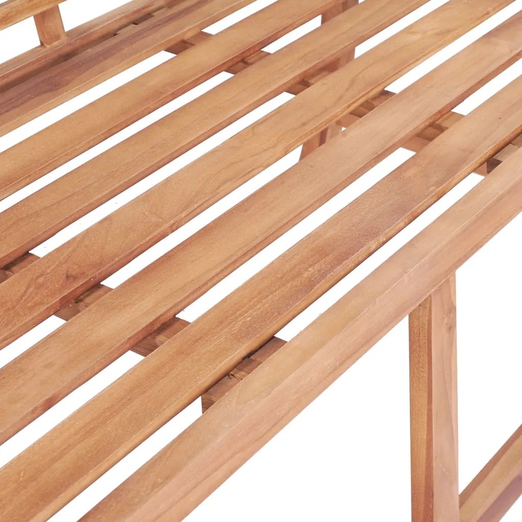Zahradní Lavice 127 X 58,5 X 92,5 Cm Masivní Teakové Dřevo