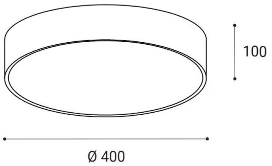LED2 - LED Stropní svítidlo MONO LED/30W/230V 3000K/4000K černá