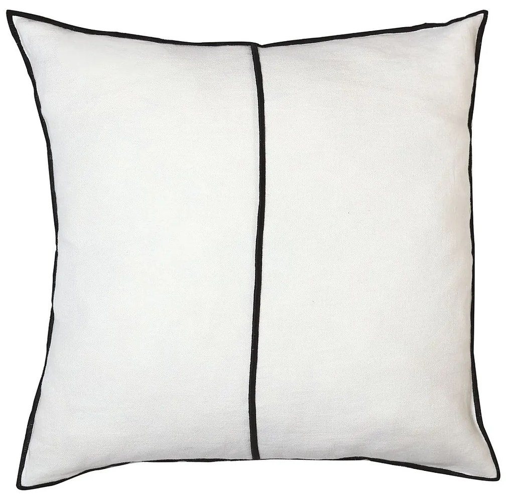 Dekorační polštář LINEN 65 x 65 cm, blanc patale