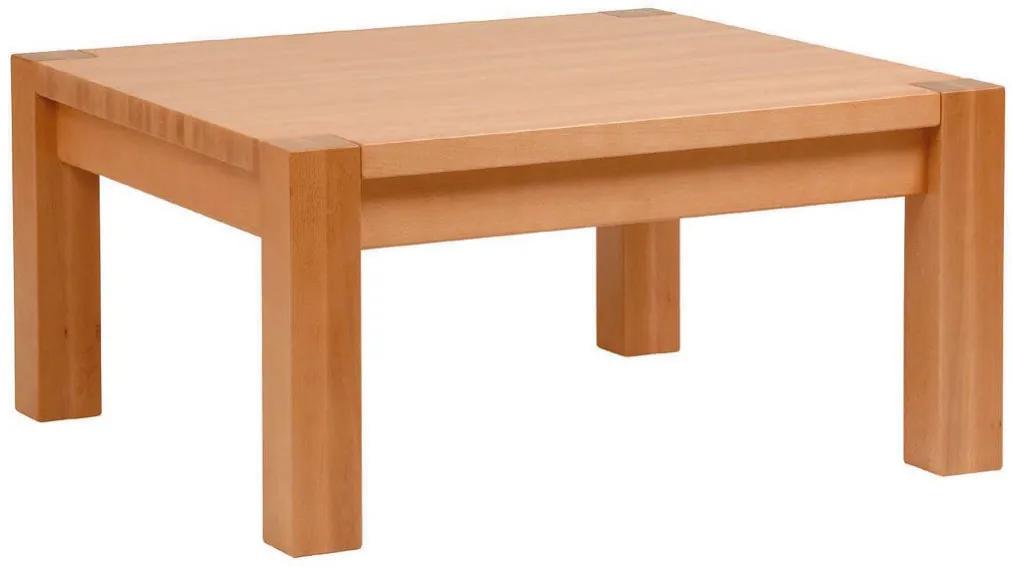 Konferenční stůl CUBIS - masivní DUB 80 x 80 cm, Odstín trend: DUB - lakovaný (na výběr více variant)