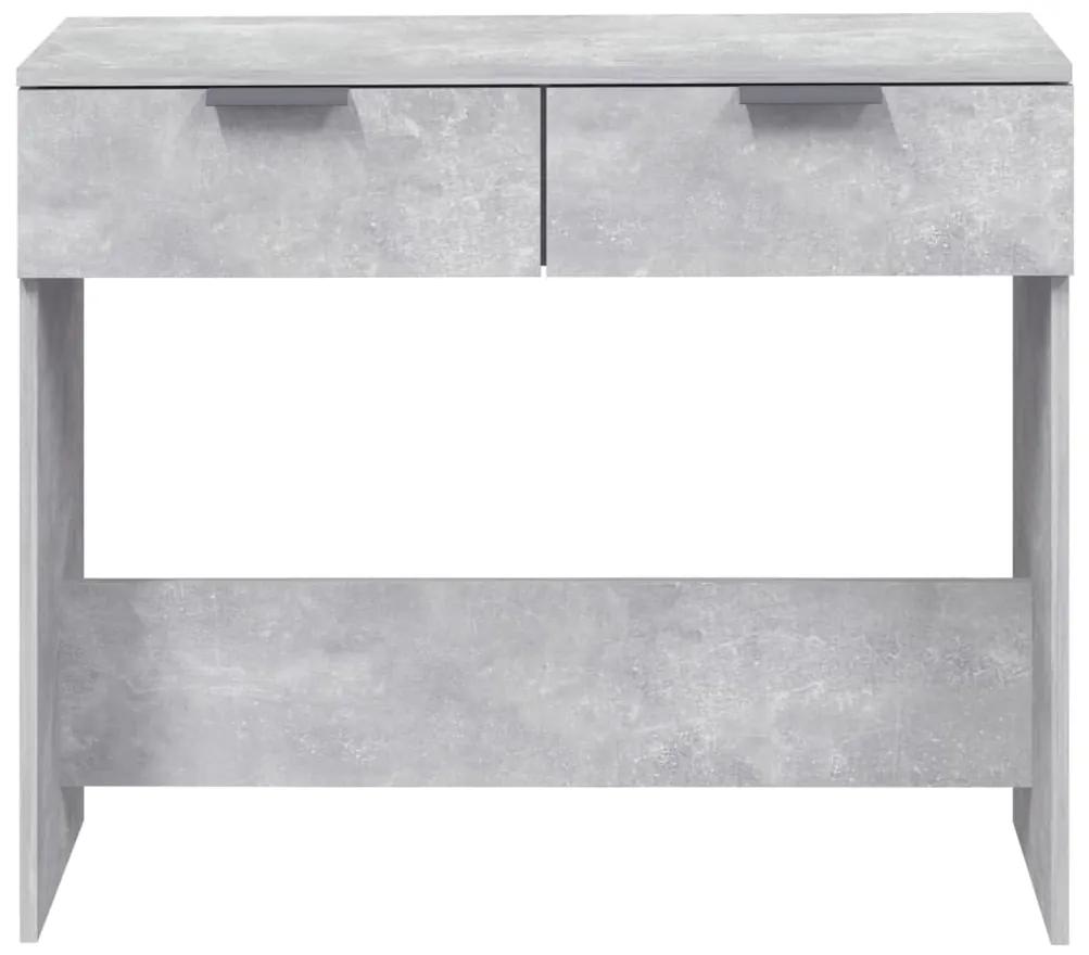 Konzolový stolek betonově šedý 90 x 36 x 75 cm kompozitní dřevo - Default Title