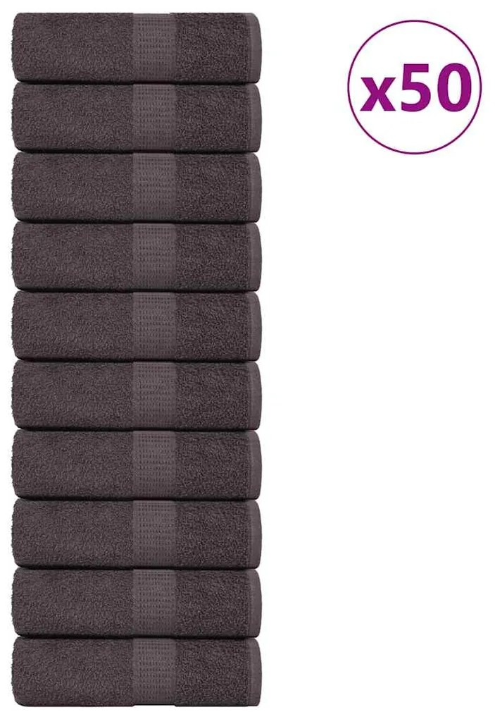 Ručníky FROGN 50 ks antracitové 30x30 cm 360 g/m² 136676